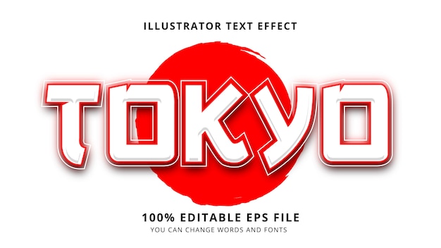 Premium Vector | Text tokyo editable Premium Vector | Text tokyo editable