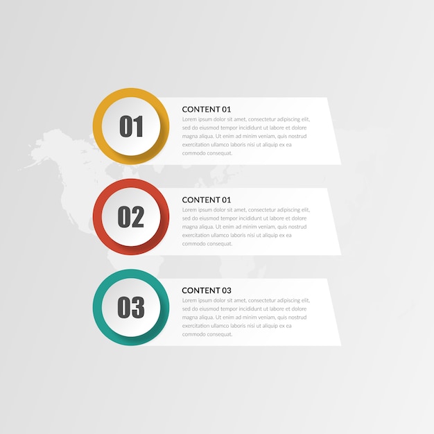 Premium Vector | Three point abstract infographic timeline business ... Premium Vector | Three point abstract infographic timeline business ...