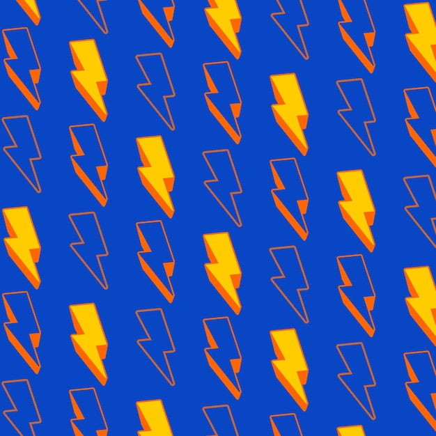 Premium Vector | Thunder pattern Premium Vector | Thunder pattern