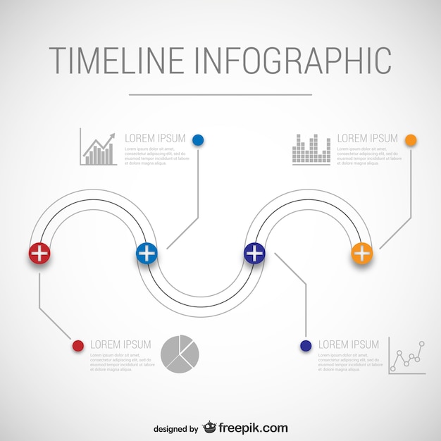 Free Vector | Timeline infographic template Free Vector | Timeline infographic template