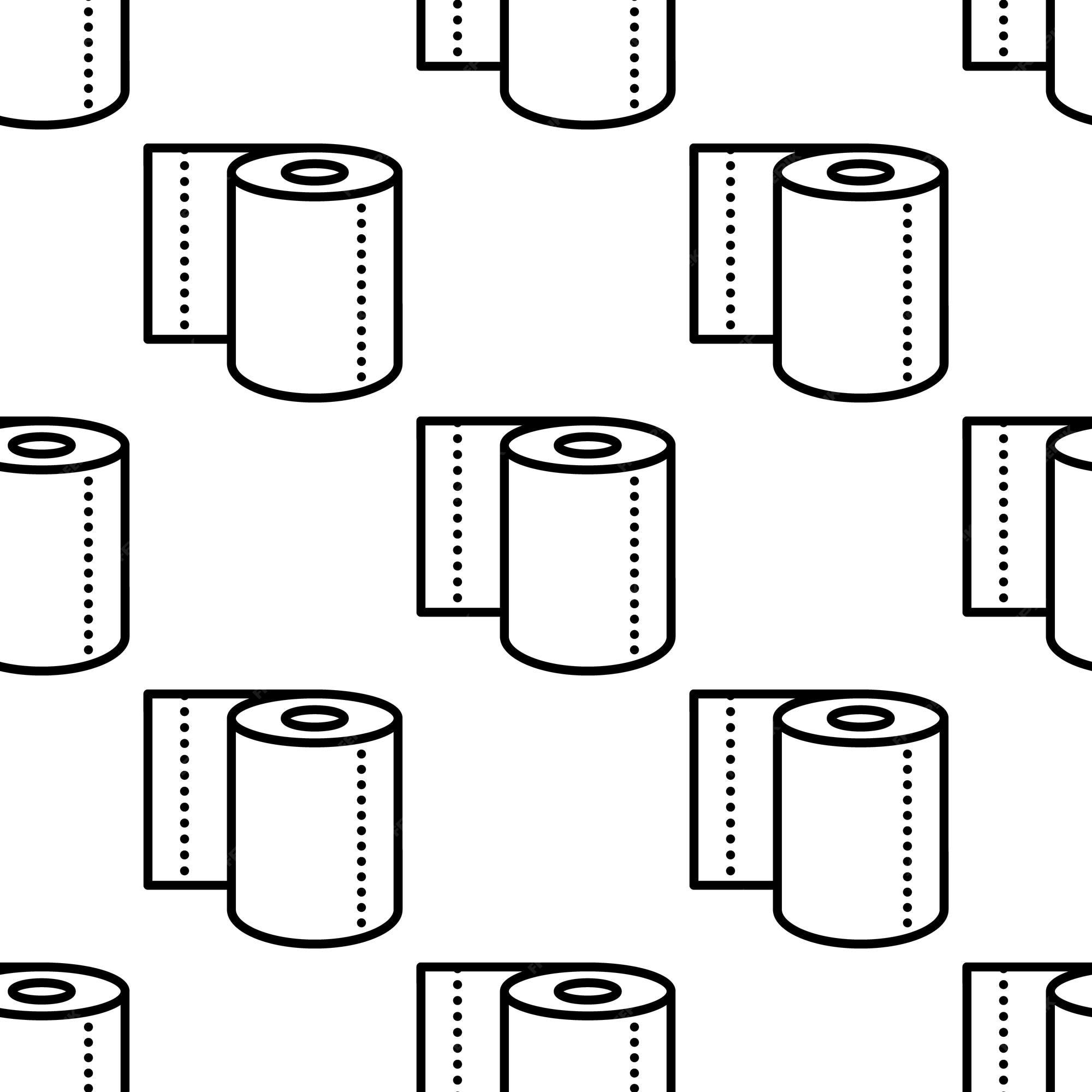 Premium Vector Toilet Paper Seamless Pattern Vector Illustration