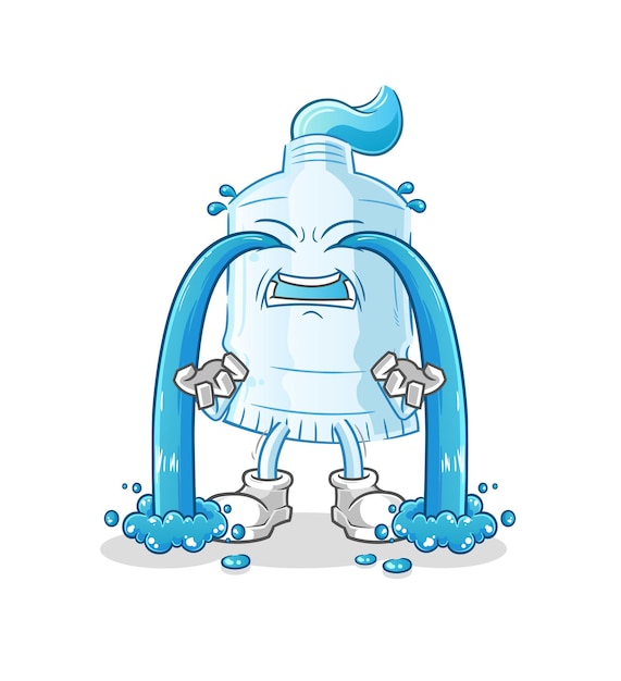 Premium Vector | Toothpaste crying illustration. character vector Premium Vector | Toothpaste crying illustration. character vector