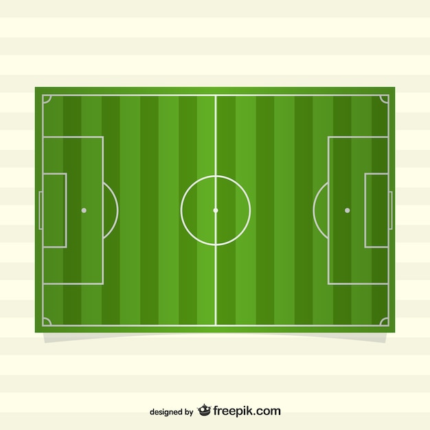 Top view of vector soccer field Vector | Free Download Top view of vector soccer field Vector | Free Download