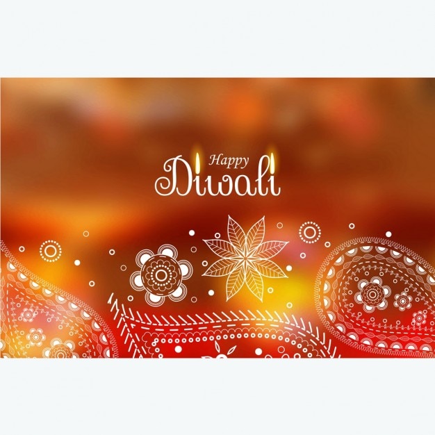 Free Vector | Unfocused diwali festival floral background Free Vector | Unfocused diwali festival floral background