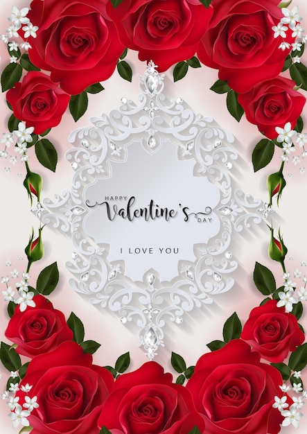 Premium Vector Valentine Day Greeting Card Templates With Realistic