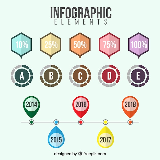 Free Vector | Variety of great infographic elements Free Vector | Variety of great infographic elements