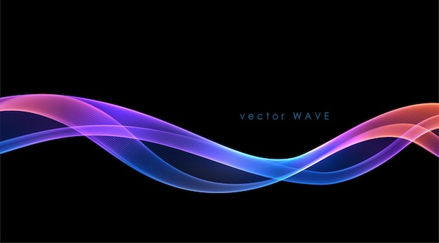 Premium Vector Vector Abstract Colorful Flowing Wave Lines Isolated