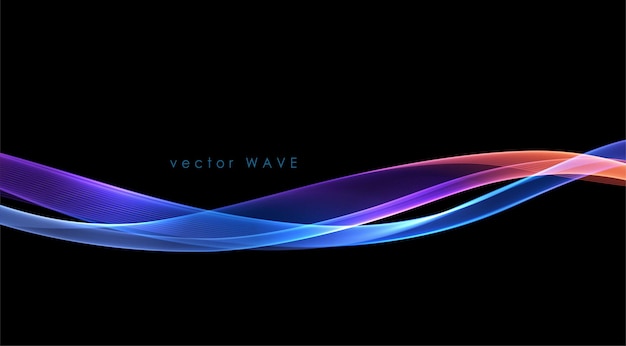 Premium Vector Vector Abstract Colorful Flowing Wave Lines Isolated