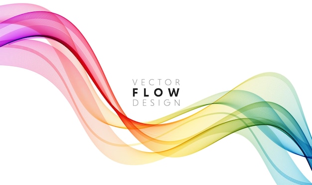 Premium Vector Vector Abstract Colorful Flowing Wave Lines Isolated