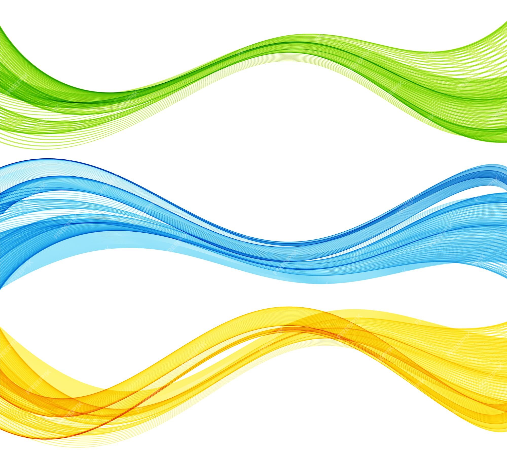Premium Vector Vector Abstract Colorful Flowing Wave Lines Isolated