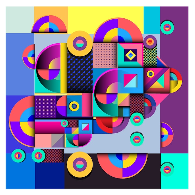 Vector abstract geometric and curvy colorful pattern design | Premium ... Vector abstract geometric and curvy colorful pattern design | Premium ...