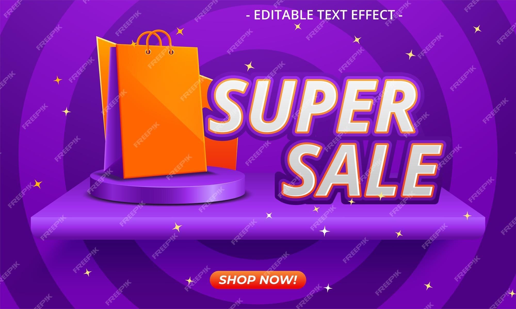 Premium Vector Vector Illustration Super Sale Banner Template Design