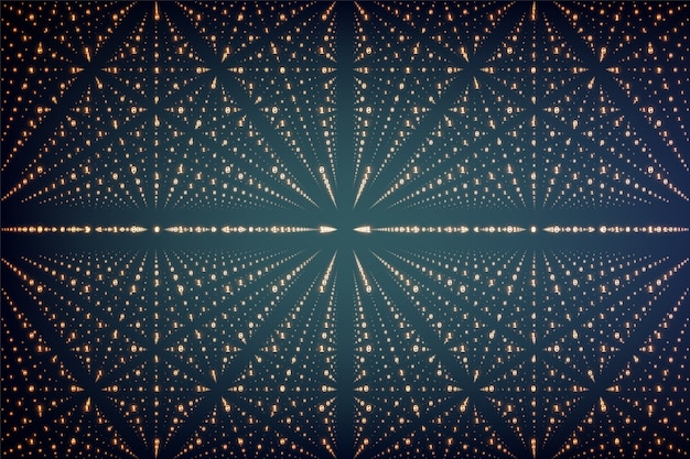 Free Vector Vector Infinity Data Visualization Big Data Structure With Binary Numbers Lattice