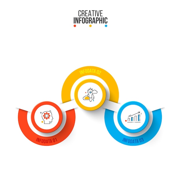 Premium Vector | Vector infographic design template. business concept with 3 options, parts ...