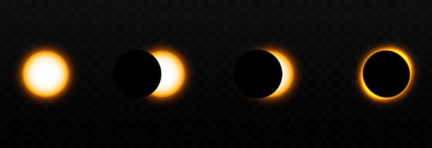 Premium Vector | Vector solar eclipse different phases of solar eclipse ... Premium Vector | Vector solar eclipse different phases of solar eclipse ...