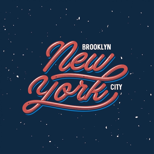 Premium Vector | Vintage lettering design. new york city text. vector ... Premium Vector | Vintage lettering design. new york city text. vector ...