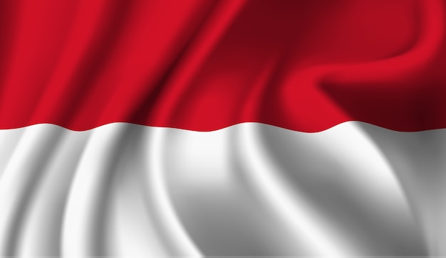 Premium Vector Waving Indonesia Flag Abstract Illustration Riset