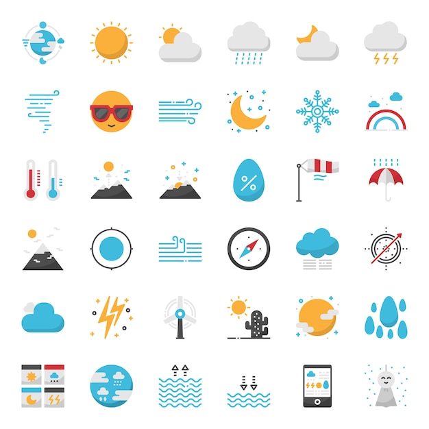 Premium Vector | Weather forecast Premium Vector | Weather forecast