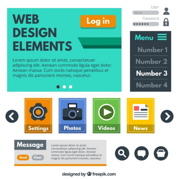 Free Vector | Web design element collection Free Vector | Web design element collection