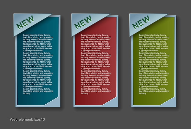 Premium Vector | Web element design Premium Vector | Web element design