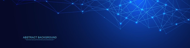 Premium Vector Website Header Or Banner Design With Abstract Geometric Background And