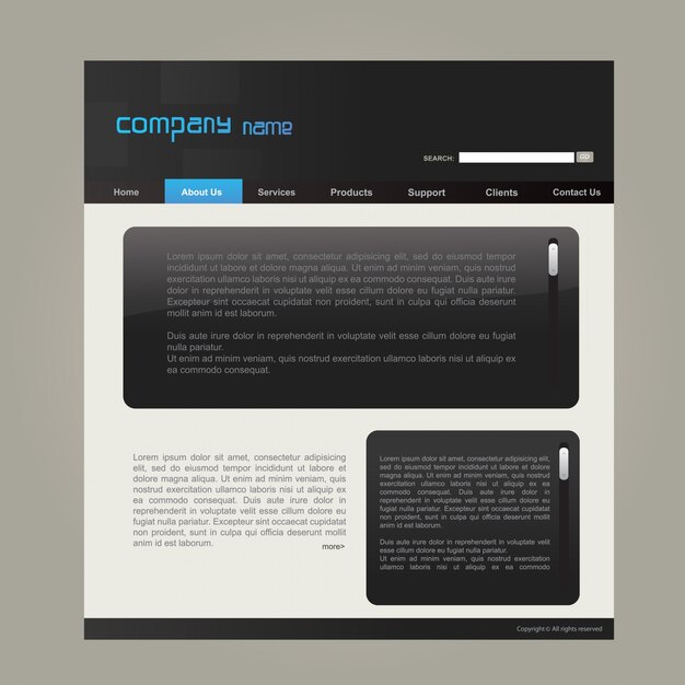 Premium Vector | Website template Premium Vector | Website template
