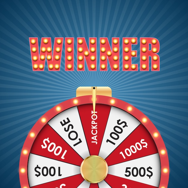 Premium Vector | Wheel of fortune, lucky illustration Premium Vector | Wheel of fortune, lucky illustration