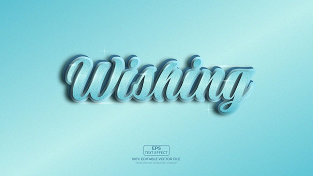 Premium Vector | Wishing editable premium text effect Premium Vector | Wishing editable premium text effect