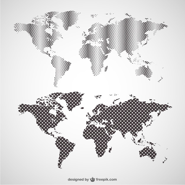 Free Vector | World maps Free Vector | World maps