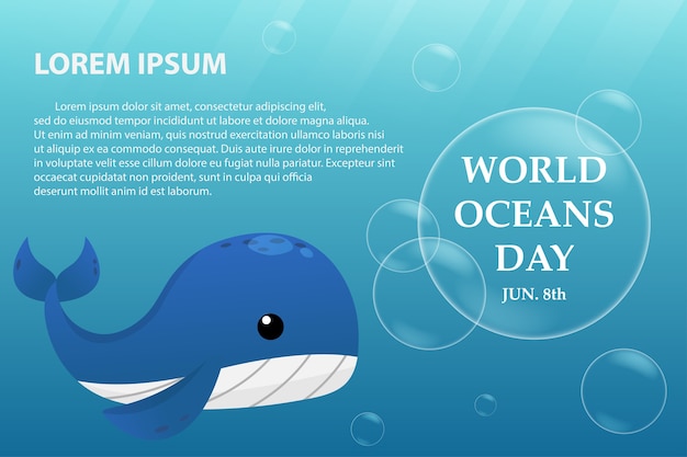 Premium Vector World Oceans Day