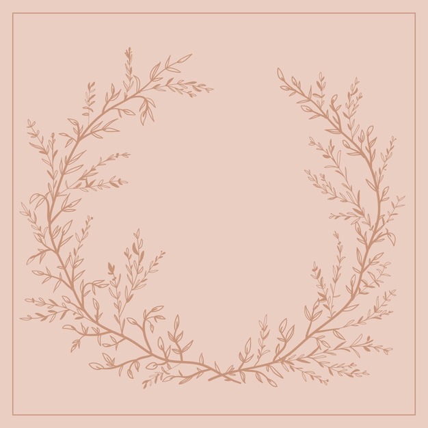 Wreath of twigs and leaves Vector | Premium Download Wreath of twigs and leaves Vector | Premium Download