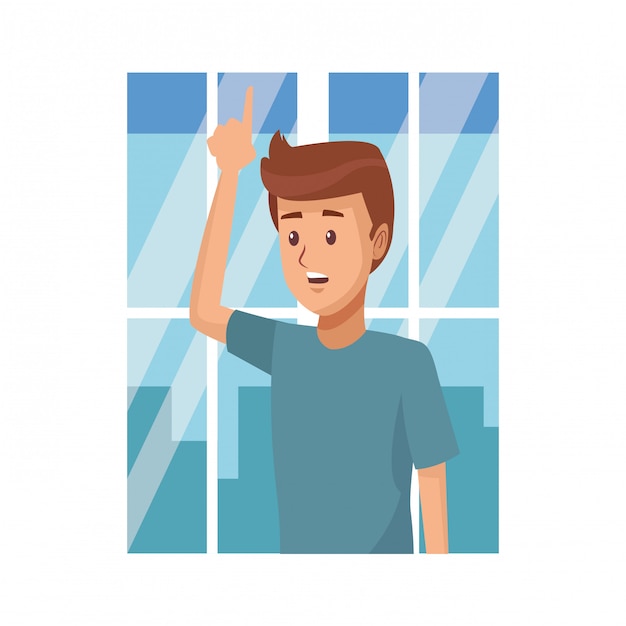 Premium Vector | Young man cartoon Premium Vector | Young man cartoon