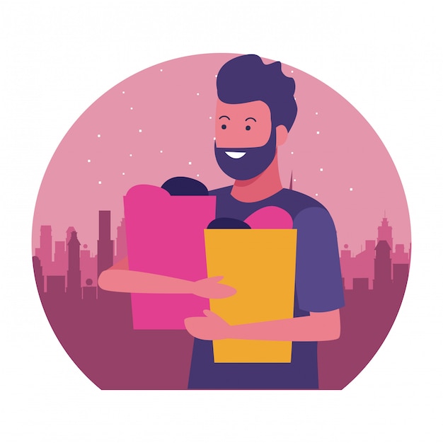 Premium Vector | Young man cartoon Premium Vector | Young man cartoon