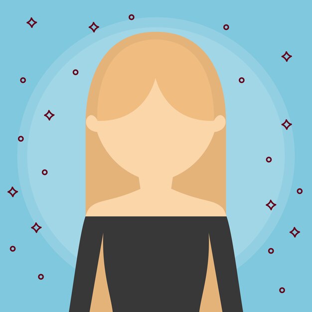 Premium Vector | Young man with frame circular avatar character Premium Vector | Young man with frame circular avatar character