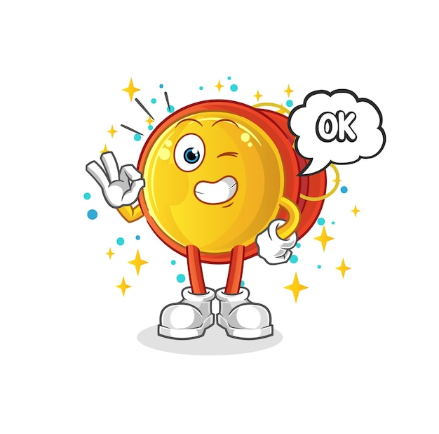 Premium Vector | Yoyo agree mascot. cartoon vector Premium Vector | Yoyo agree mascot. cartoon vector