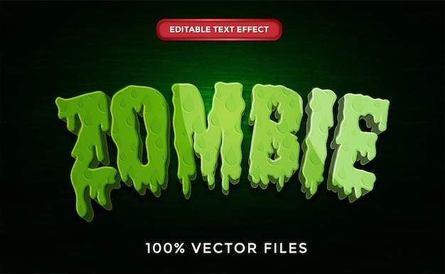 Premium Vector | Zombie text effect premium vector Premium Vector | Zombie text effect premium vector