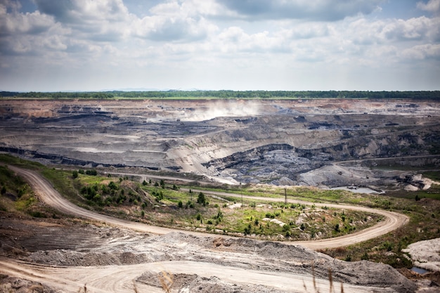 Mine De Charbon à Ciel Ouvert à Luchegorsk, Russie | Photo Premium Mine De Charbon à Ciel Ouvert à Luchegorsk, Russie | Photo Premium
