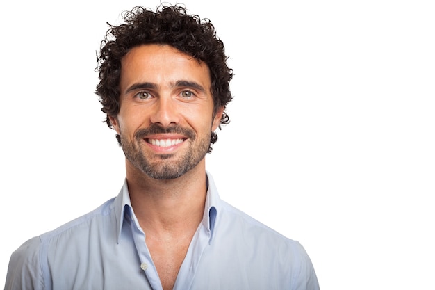 Portrait D'un Jeune Homme Souriant | Photo Premium Portrait D'un Jeune Homme Souriant | Photo Premium