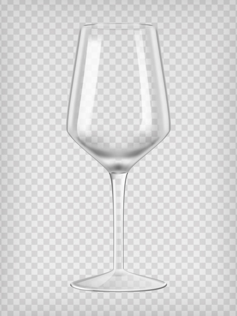 Bicchiere di vino vuoto illustrazione vettoriale realistico trasparente ... Bicchiere di vino vuoto illustrazione vettoriale realistico trasparente ...