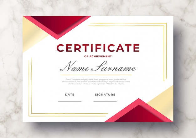 Certificat De Réalisation Moderne Modèle Psd | PSD Gratuite Certificat De Réalisation Moderne Modèle Psd | PSD Gratuite
