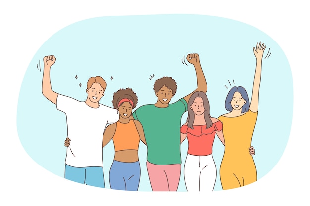 Amitié De Race Mixte, étudiants, Concept De Réunion D'amis. | Vecteur ... Amitié De Race Mixte, étudiants, Concept De Réunion D'amis. | Vecteur ...