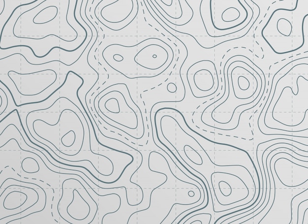 Arrière Plan De Carte De Contour Topographique Vecteur Gratuite 