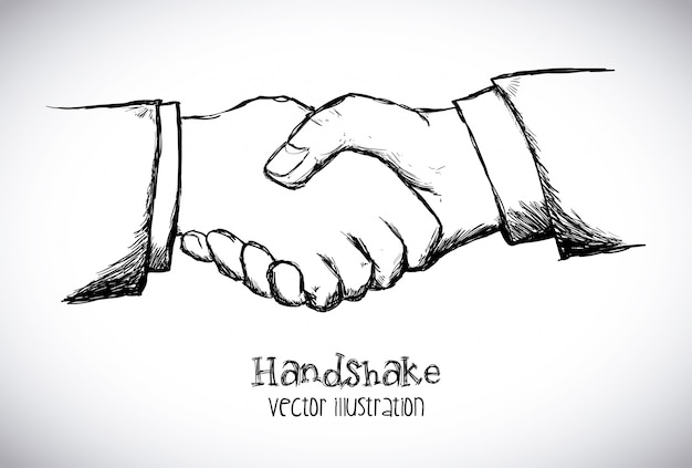 Conception De Poignée De Main Sur L'illustration Vectorielle Fond Blanc ... Conception De Poignée De Main Sur L'illustration Vectorielle Fond Blanc ...