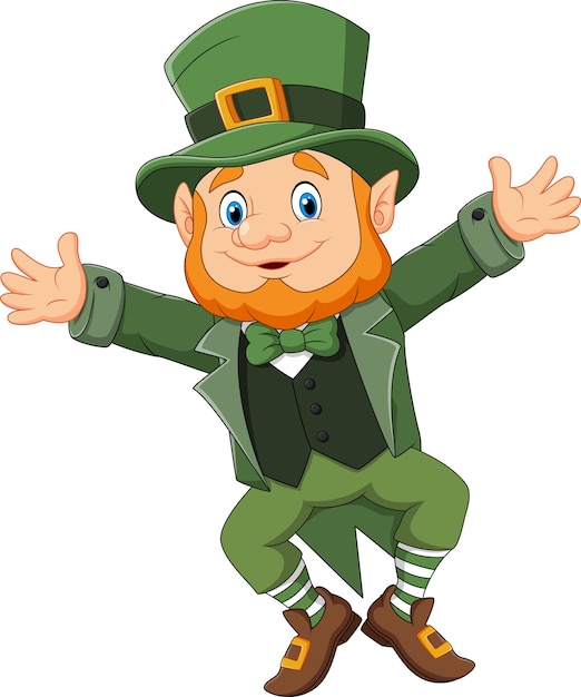 Dessin Animé Joyeux Leprechaun Dansant | Vecteur Premium Dessin Animé Joyeux Leprechaun Dansant | Vecteur Premium