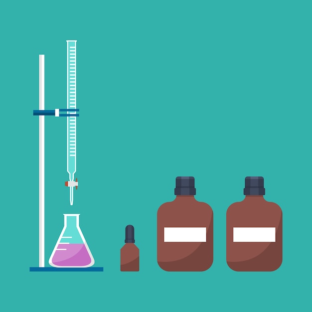 Equipement De Titrage à Base D'acide Dans Un Vecteur De Laboratoire De ... Equipement De Titrage à Base D'acide Dans Un Vecteur De Laboratoire De ...