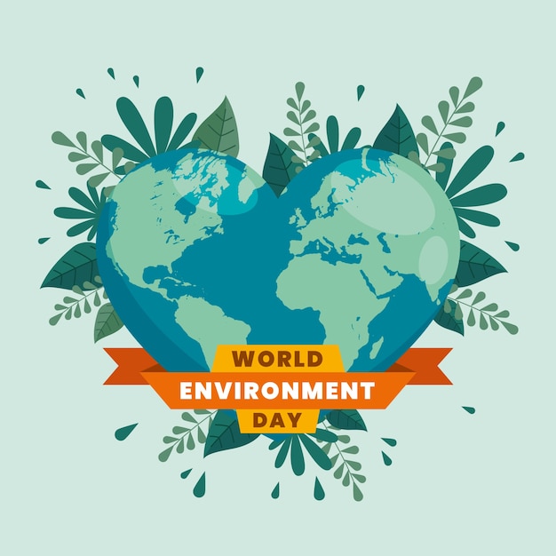Fond Décran De La Journée Mondiale De Lenvironnement Design Plat