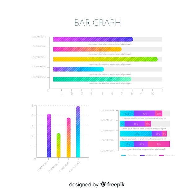 Graphique à Barres | Vecteur Gratuite Graphique à Barres | Vecteur Gratuite