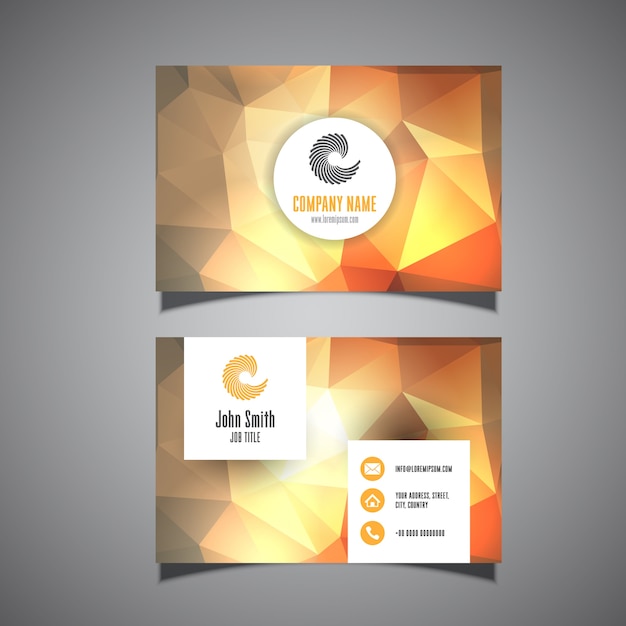 Modèle De Carte Daffaires Avec Un Design Moderne Vecteur Gratuite