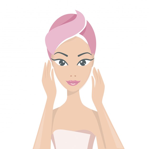 Procédures De Spa Et Cosmétologie Portrait Dune Belle Fille
