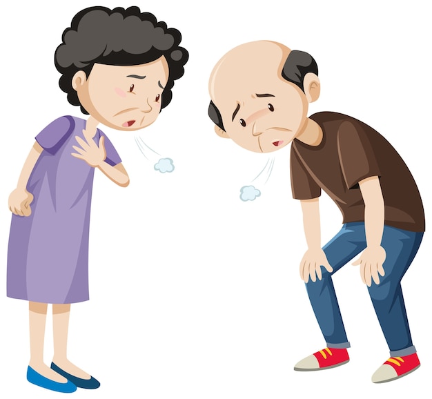 Vieux Personnage De Dessin Animé De Couple Fatigué | Vecteur Gratuite Vieux Personnage De Dessin Animé De Couple Fatigué | Vecteur Gratuite
